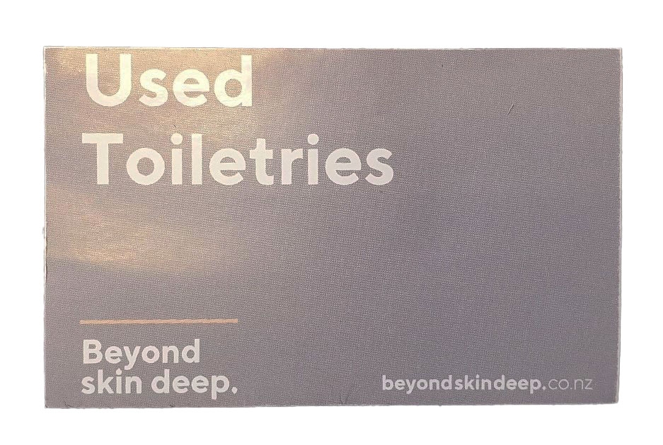 Beyond Skin Deep, Sticker for Trolleys, Toiletries | Astro Hospitality Ltd