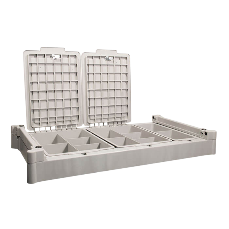 Numatic Three Caddy Carousel Trolley, 4, 10 & 70 Litres, Multi-coloured ...