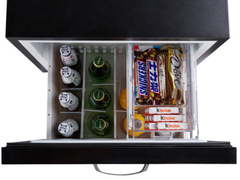 JVD Thermo-Electric Drawer Minibar 40 Litres Black | Astro Hospitality