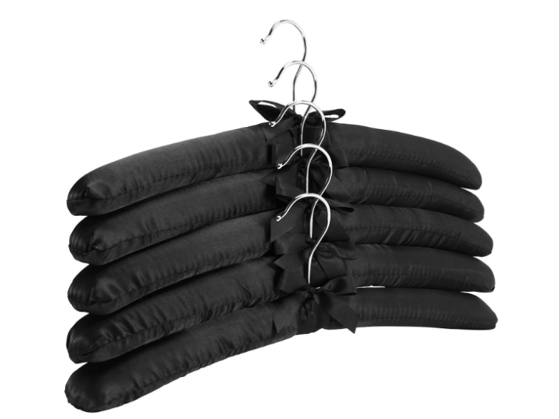 Satin Coat Hanger 381 mm Black | Astro Hospitality