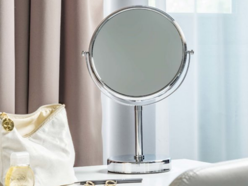 JVD Desktop Fiesta Mirror Brass Chrome | Astro Hospitality