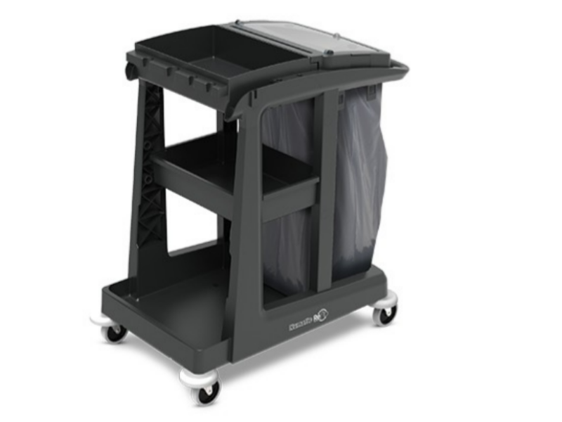 Short Base Eco-Matic Cleaners Trolley | Astro Hospitality