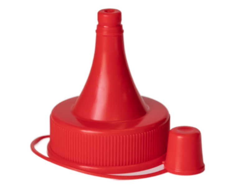 Red Cone Cap For Squeezable Dispenser Bottles | Astro Hospitality
