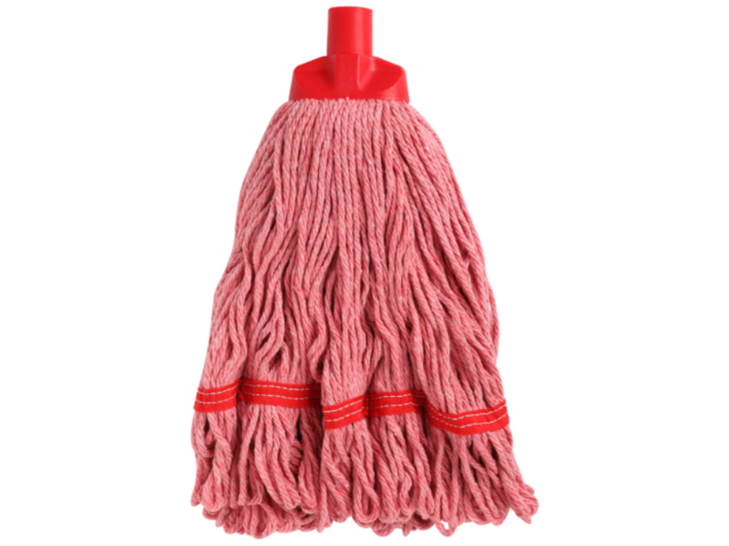 Edco Durable Round Kentucky Mop Head Red | Astro Hospitality
