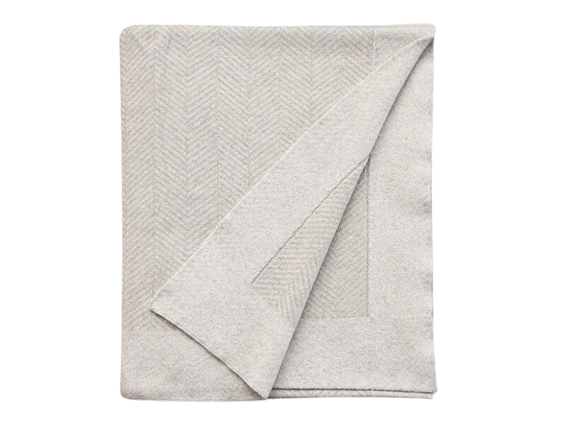 Mulberi Carmel 100% Cotton Throw, Fawn | Astro Hospitality
