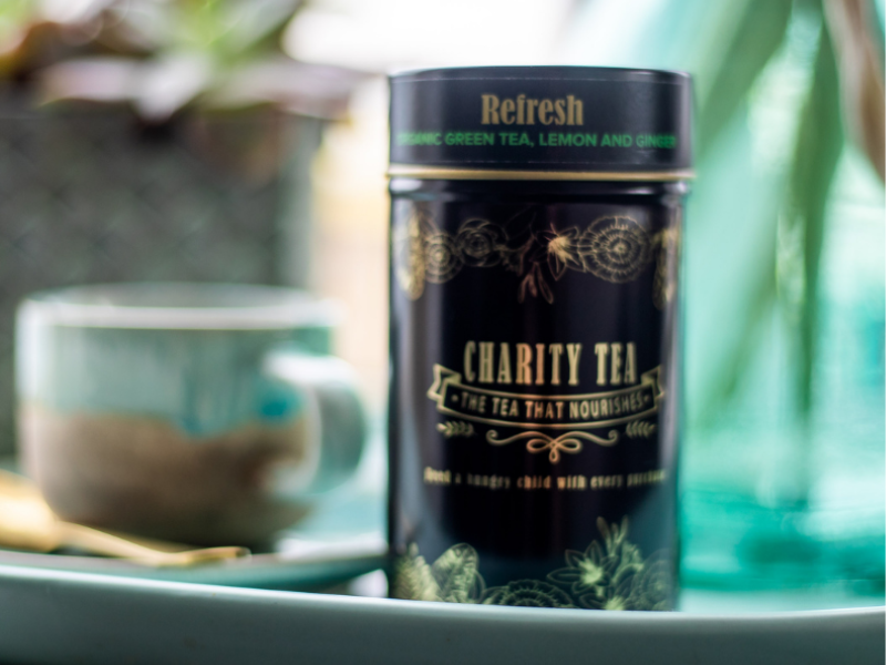 Charity Tea Tin with ‘Peppermint’ Label | Astro Hospitality
