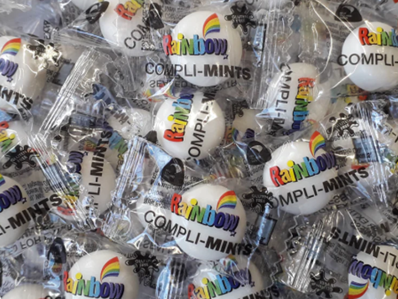 Rainbow Wrapped Mints | Astro Hospitality