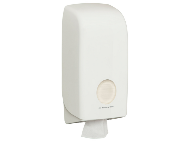 Kimberly Clark Aquarius Interleaved Toilet Tissue Dispenser, White ...
