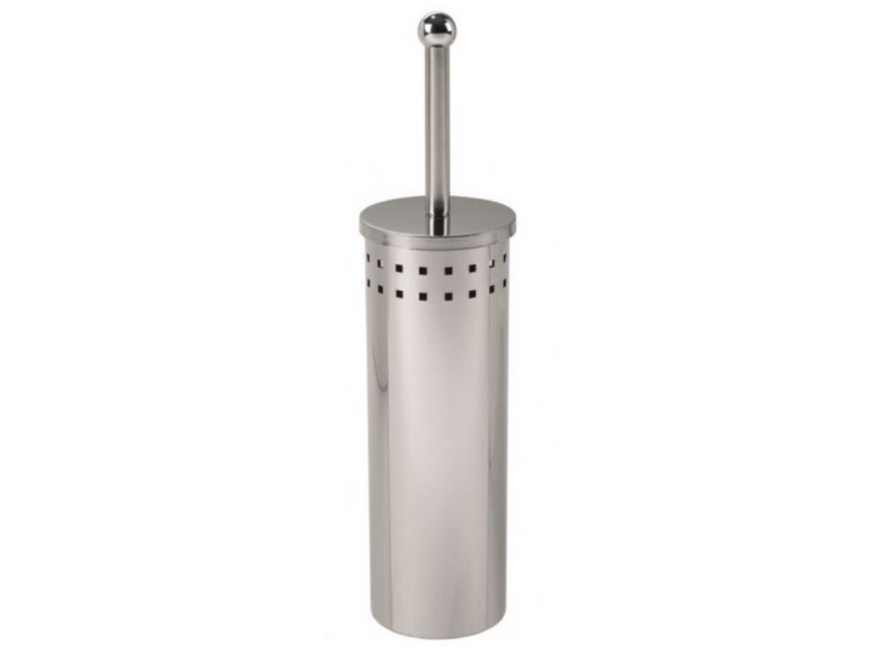 Enclosed Stainless Toilet Tidy Set Silver | Astro Hospitality
