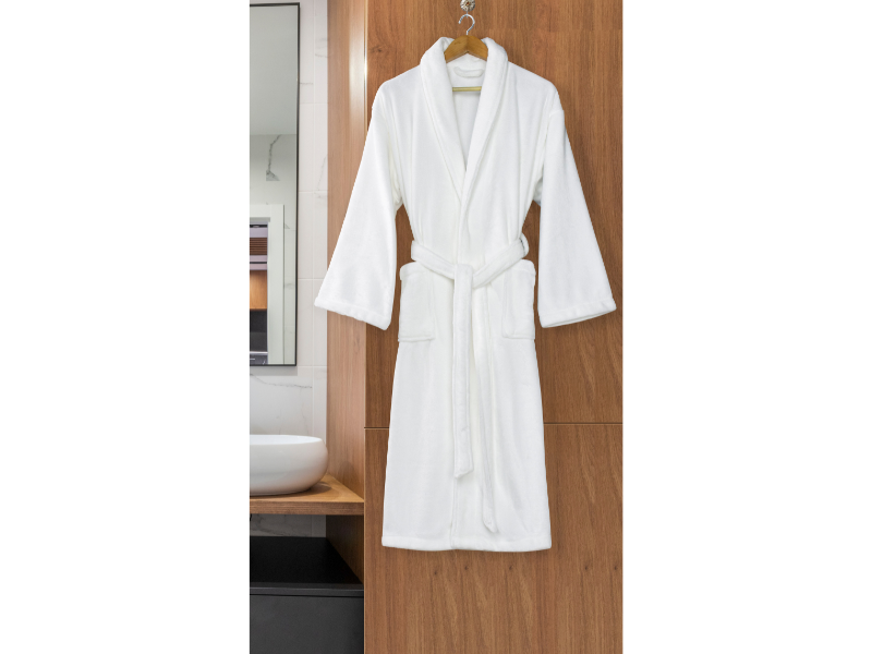 Tresor & Co Adult Sustainable Microfibre Velour Bathrobe | Astro ...