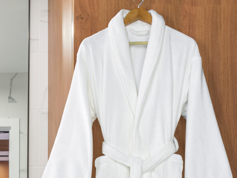 Tresor & Co Adult Sustainable Microfibre Velour Bathrobe | Astro ...